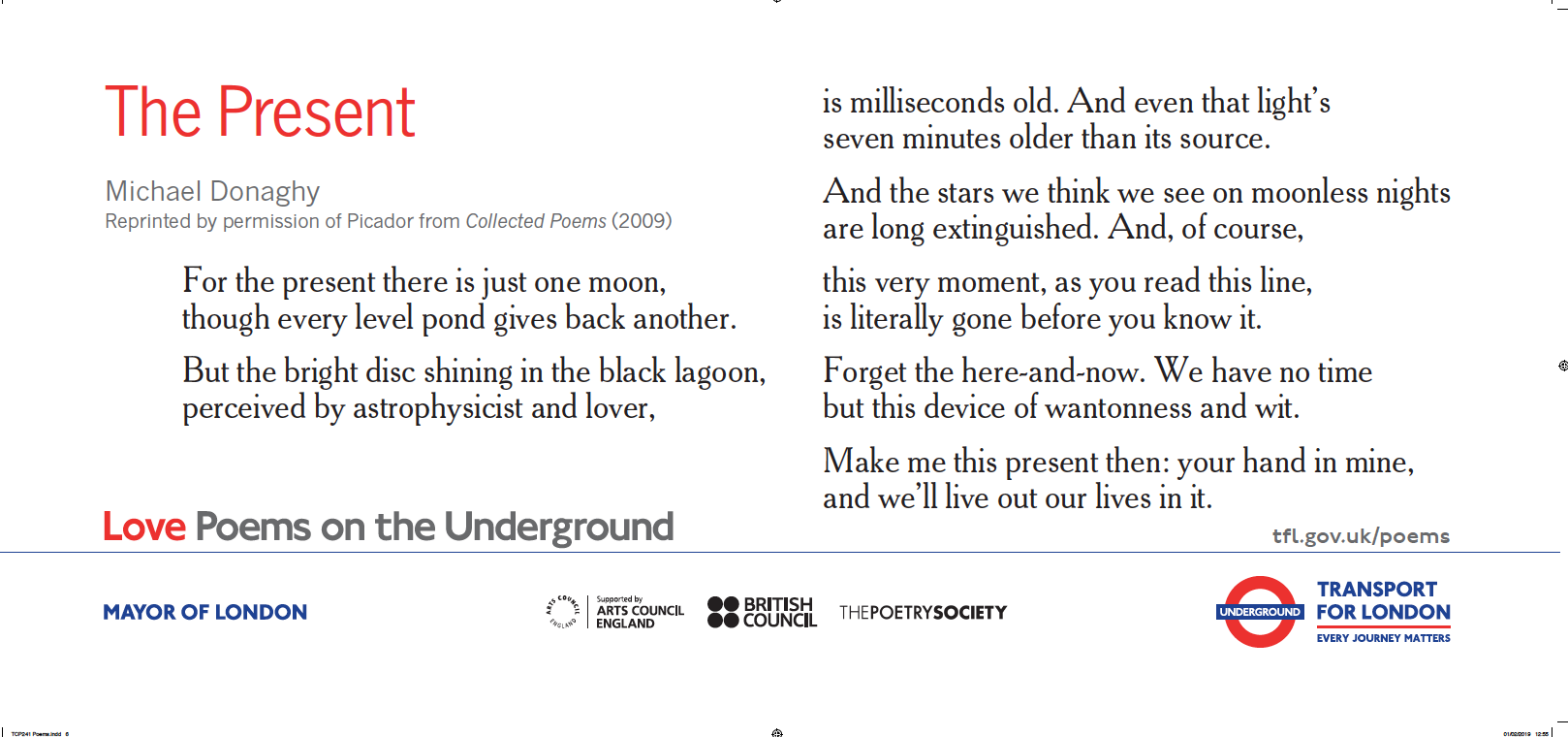 The Present – Poems on the Underground