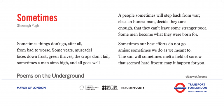 Sometimes – Poems on the Underground