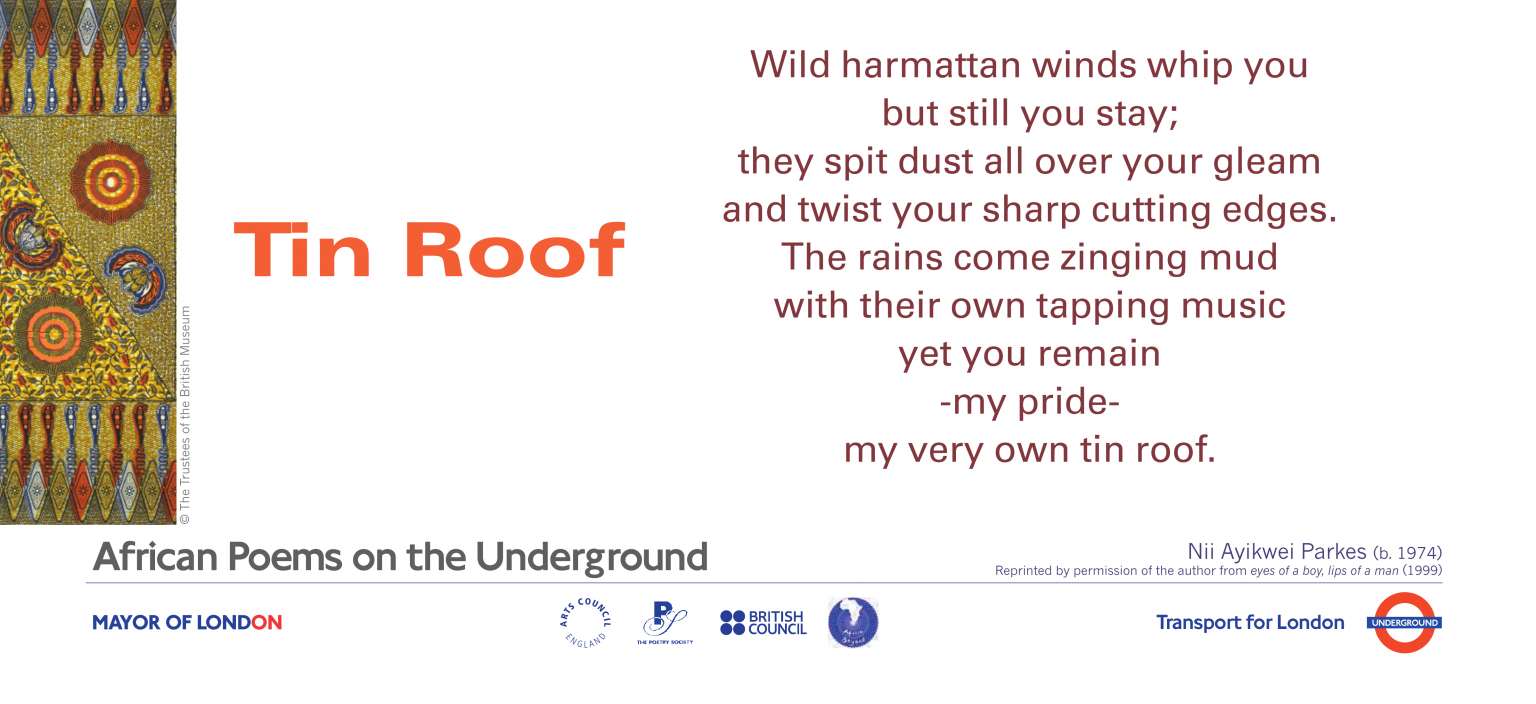 Tin Roof – Poems on the Underground