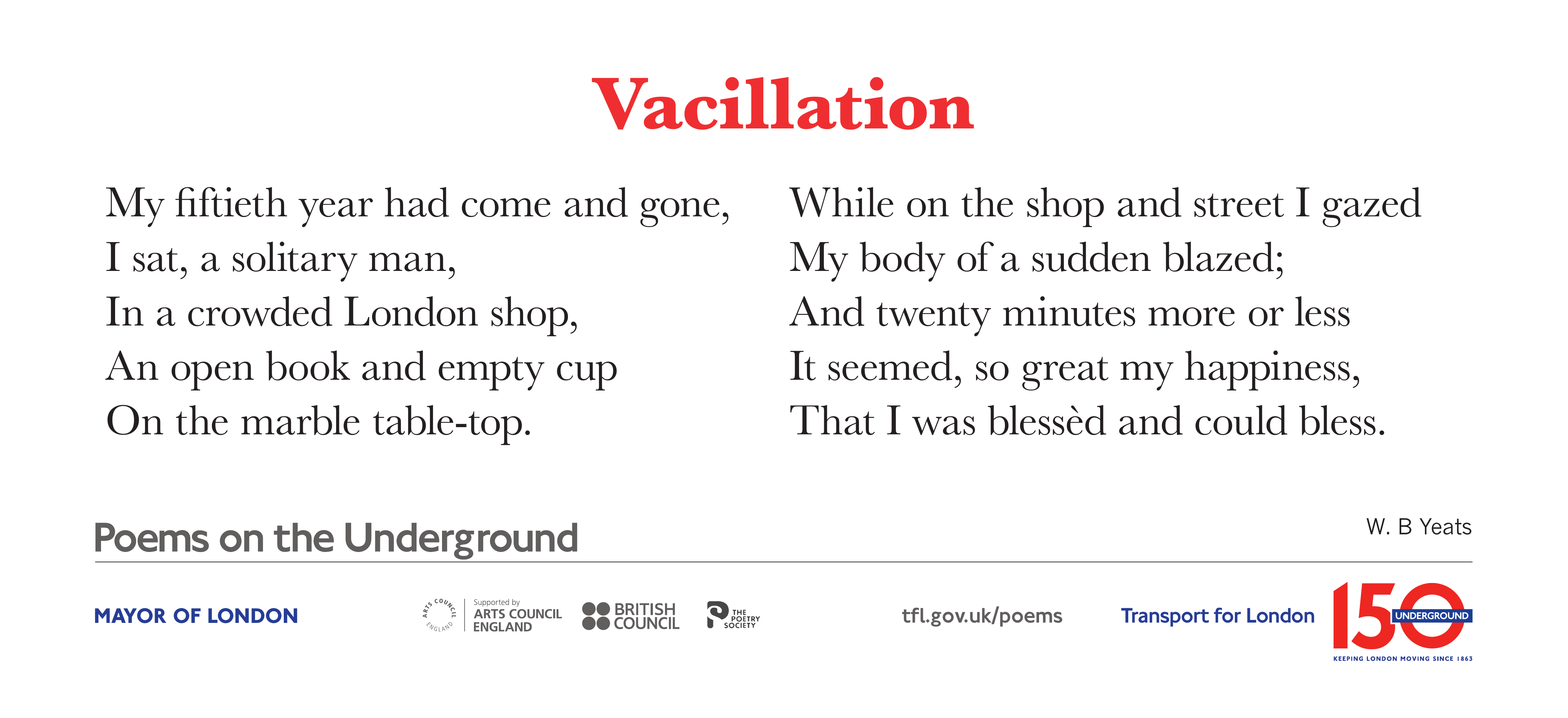 Vacillation – Poems on the Underground