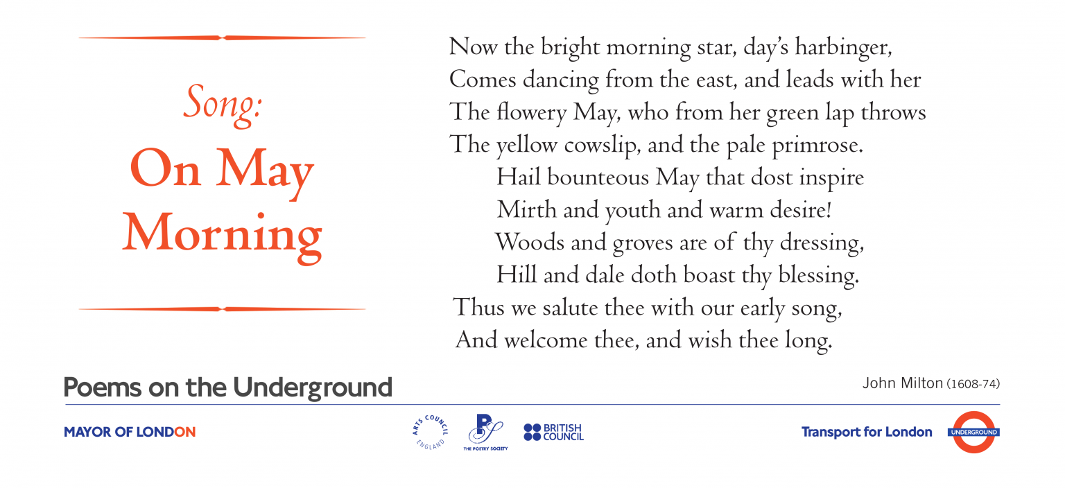 Poems on the Underground – offering poetry to London’s tube travellers ...