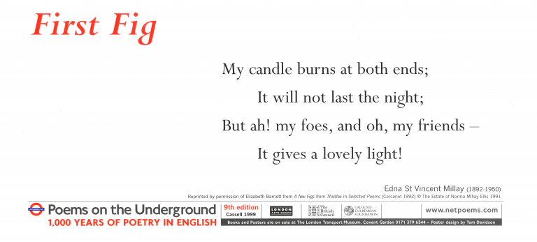 This Month’s Poems – Poems on the Underground