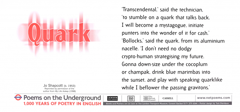 Quark – Poems on the Underground