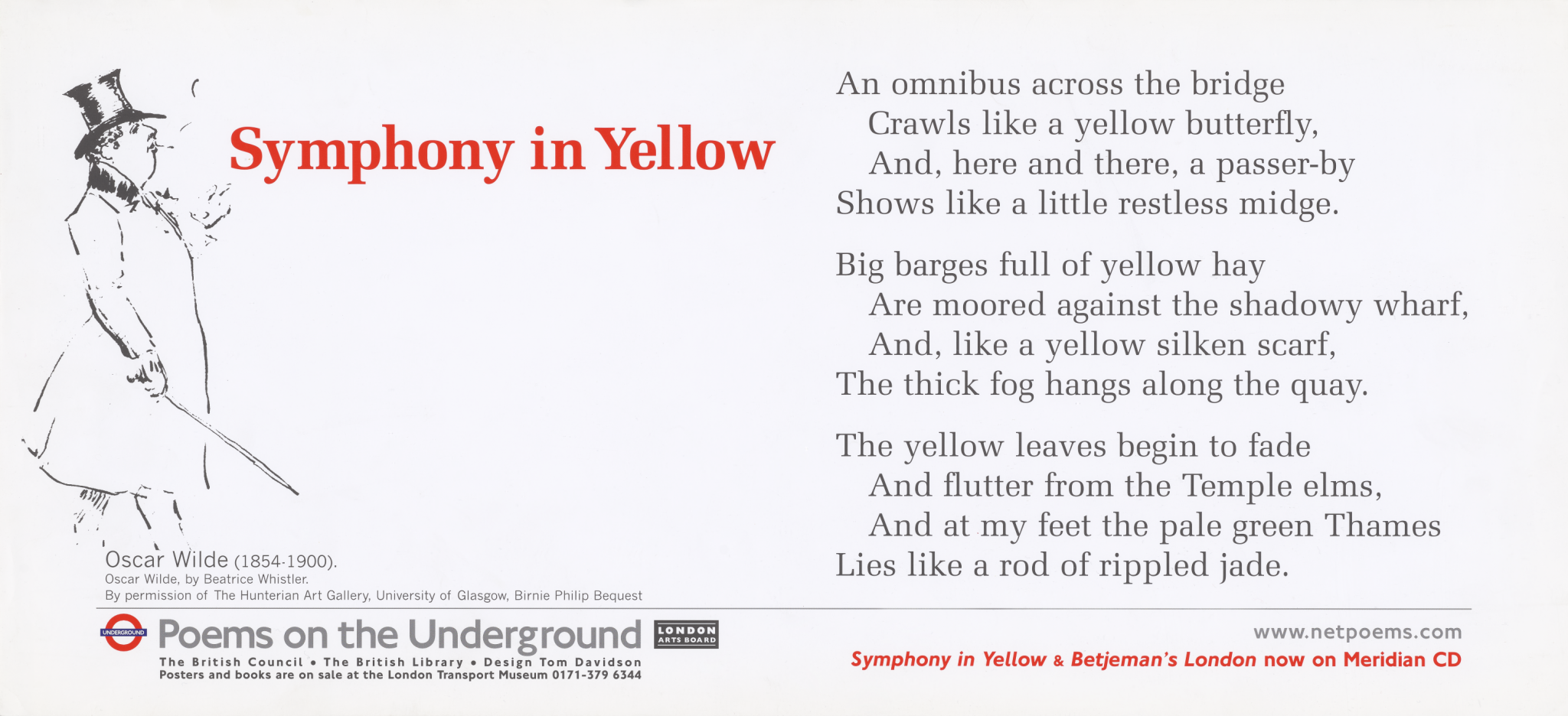 Symphony in Yellow – Poems on the Underground