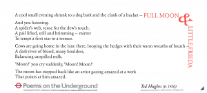 Full Moon & Little Frieda - Poems on the Underground