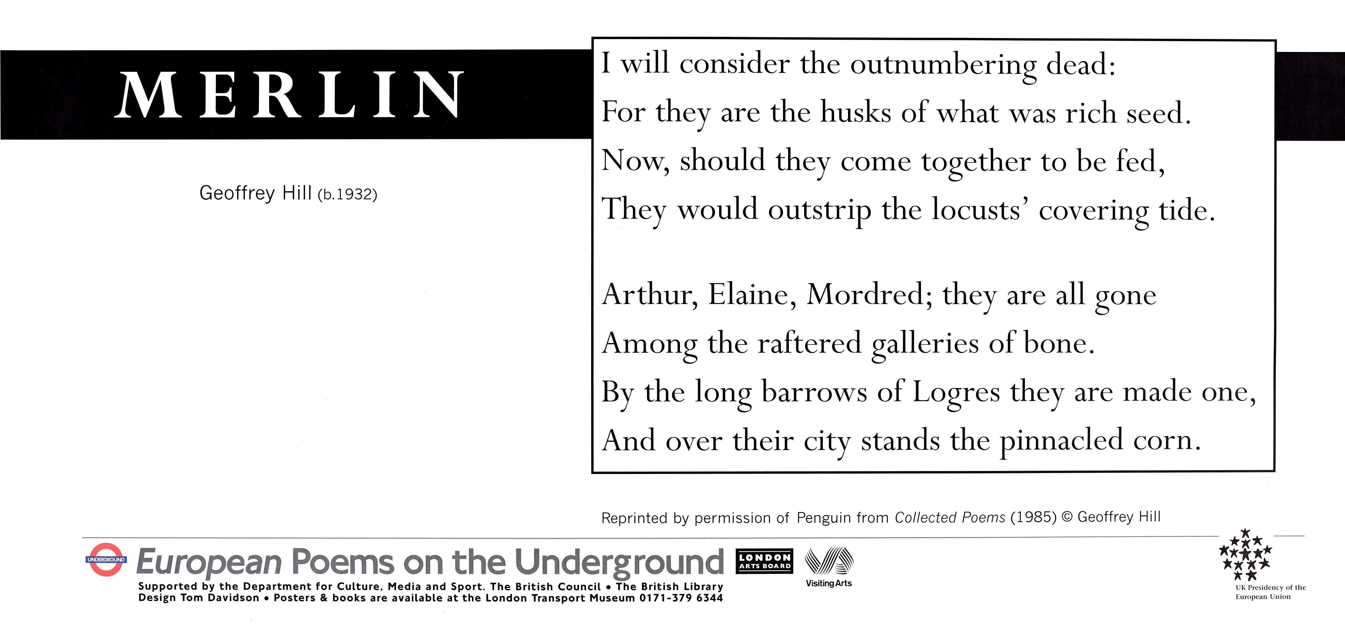 Merlin – Poems on the Underground