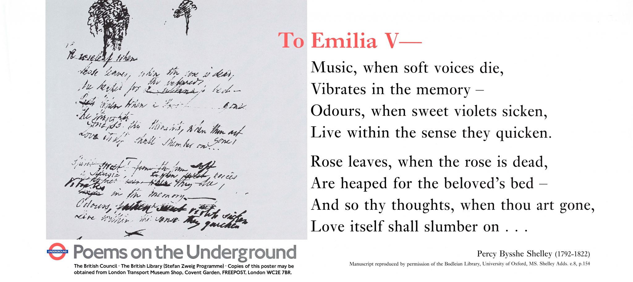 This Month's Poems - Poems on the Underground