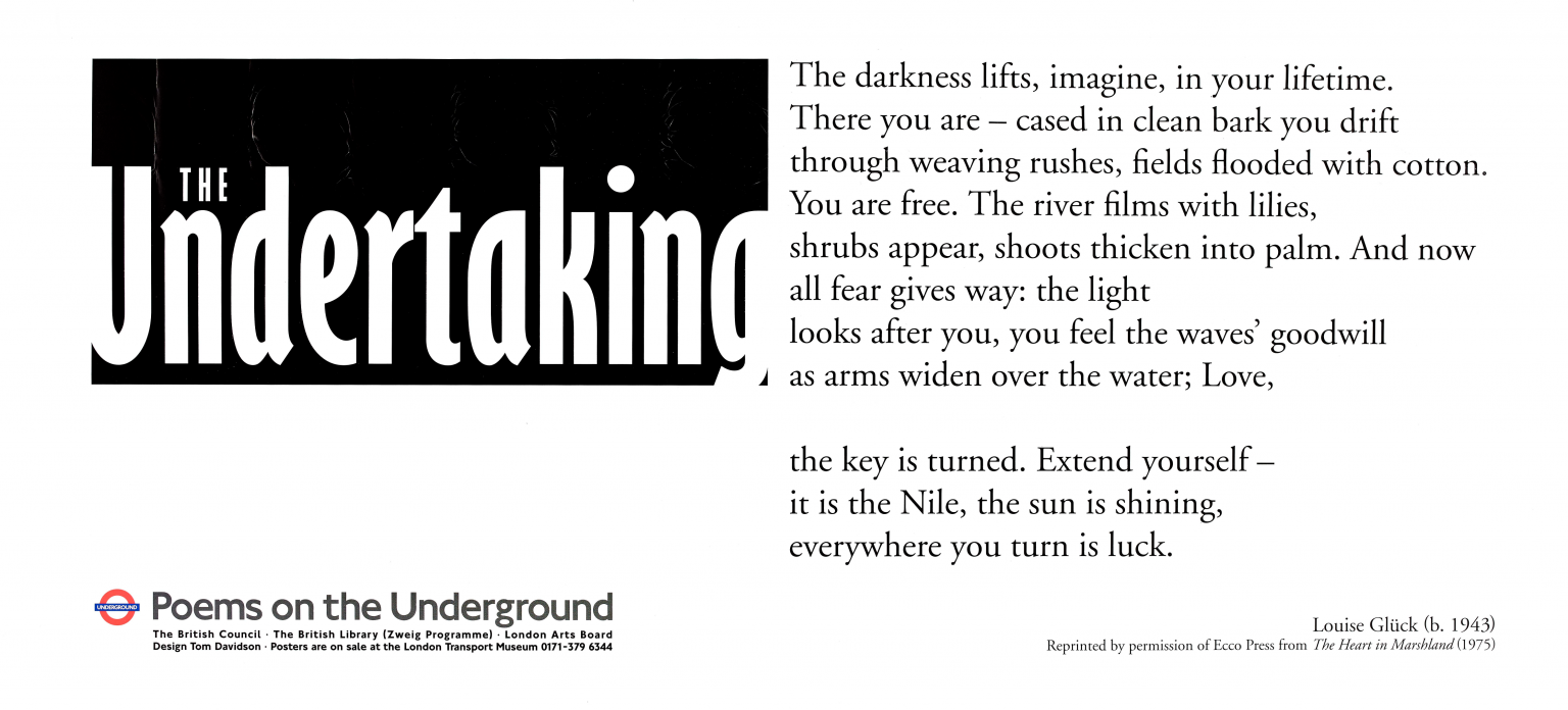 Poems on the Underground – offering poetry to London’s tube travellers ...