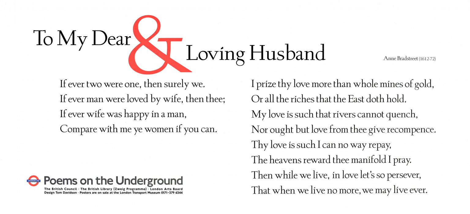 This Month's Poems - Poems on the Underground