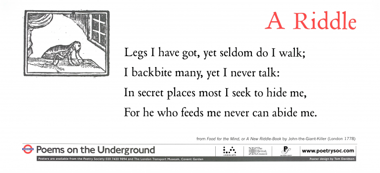 A Riddle – Poems on the Underground