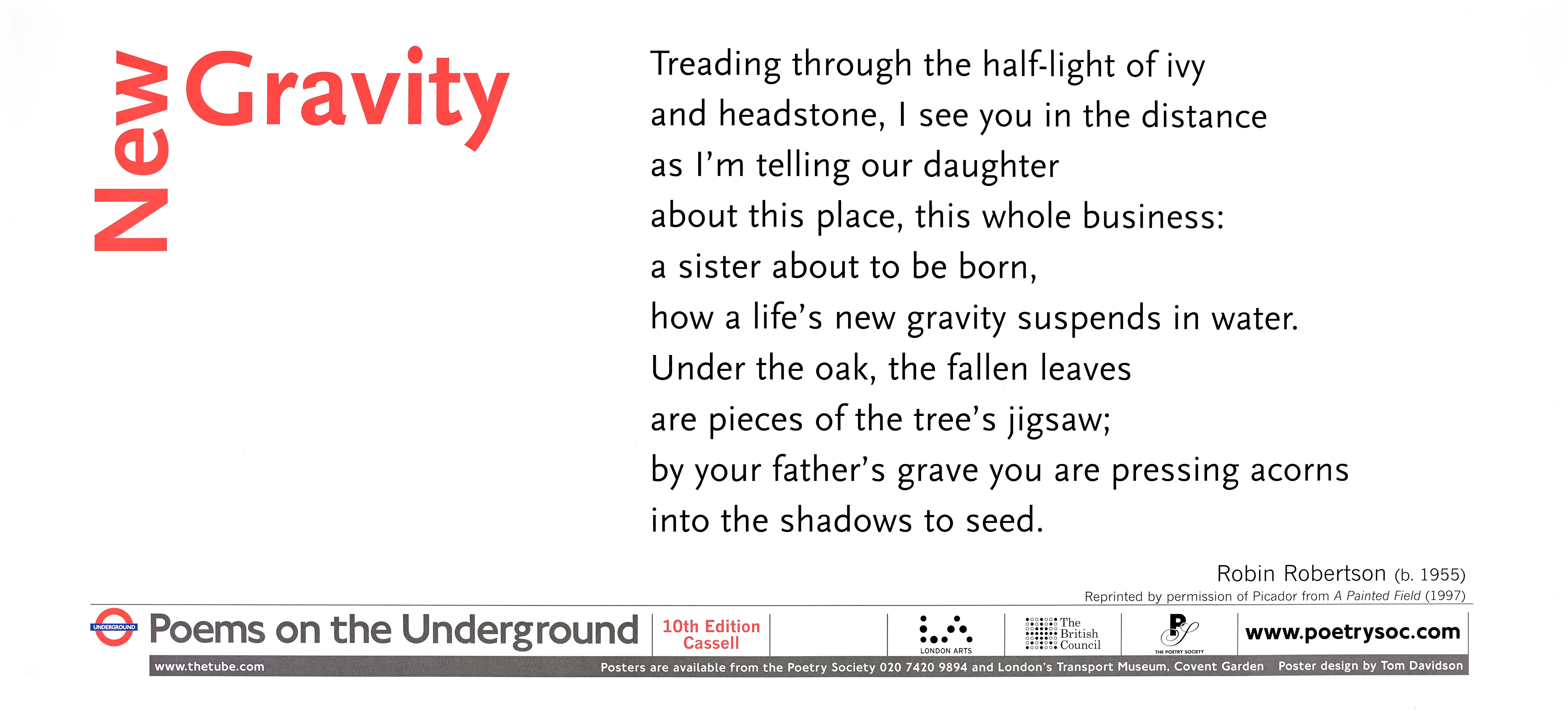 New Gravity – Poems on the Underground