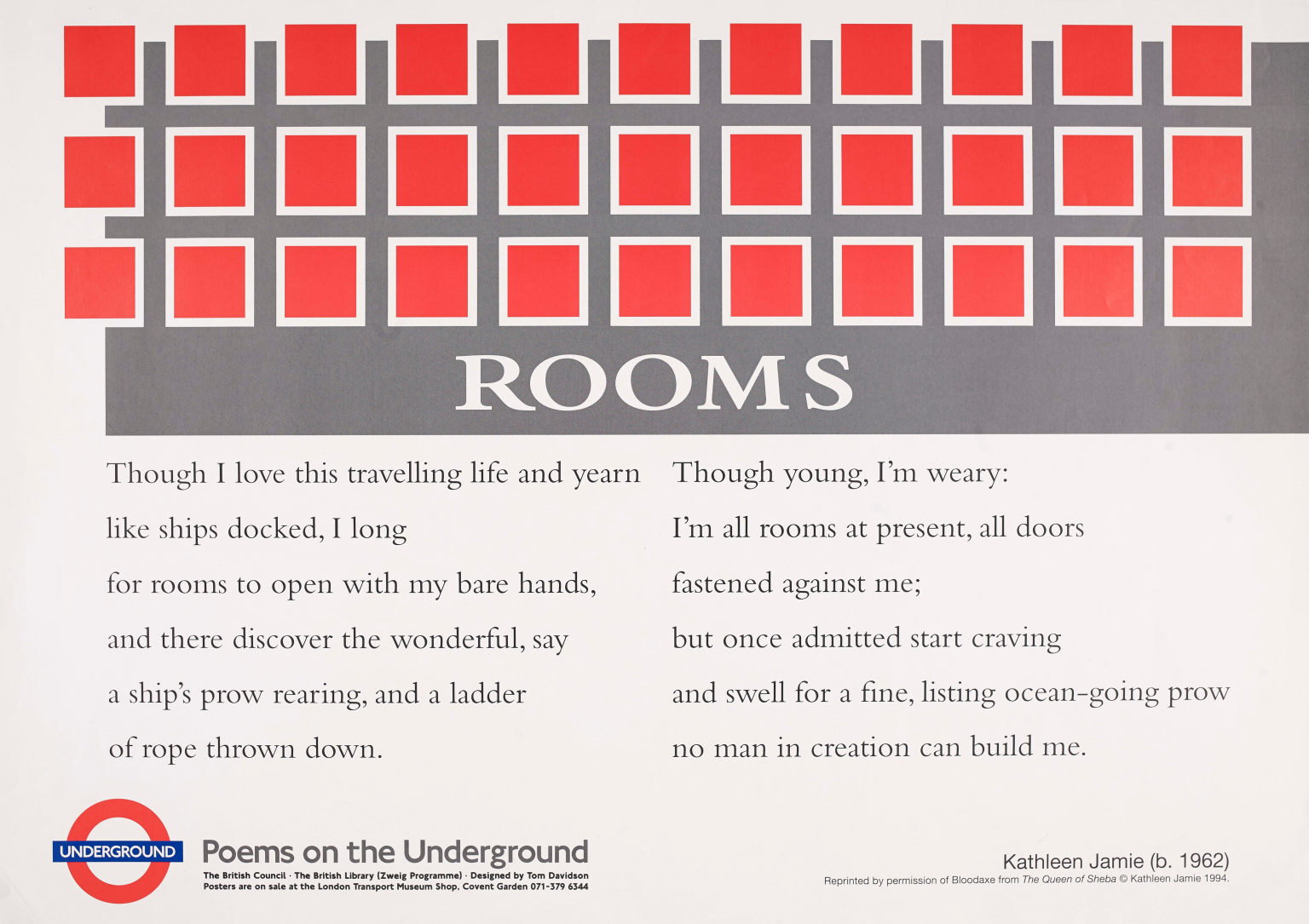 Rooms – Poems on the Underground