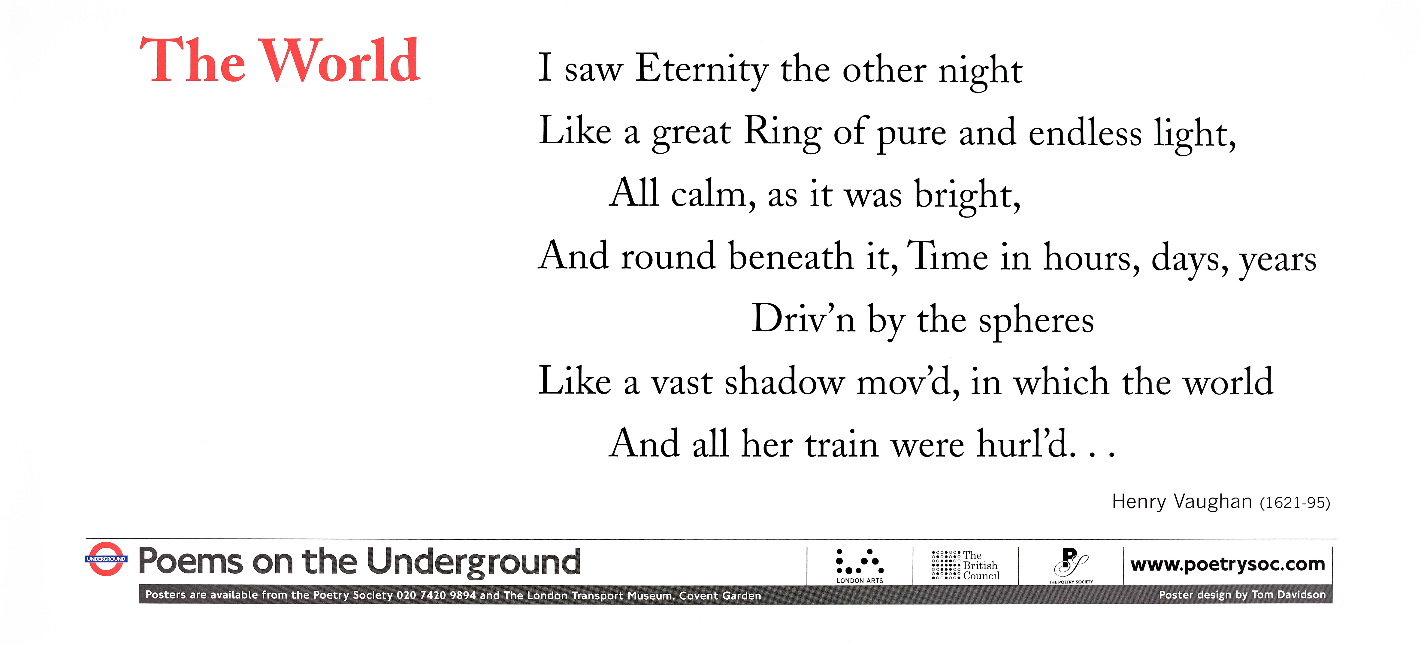 The World – Poems on the Underground