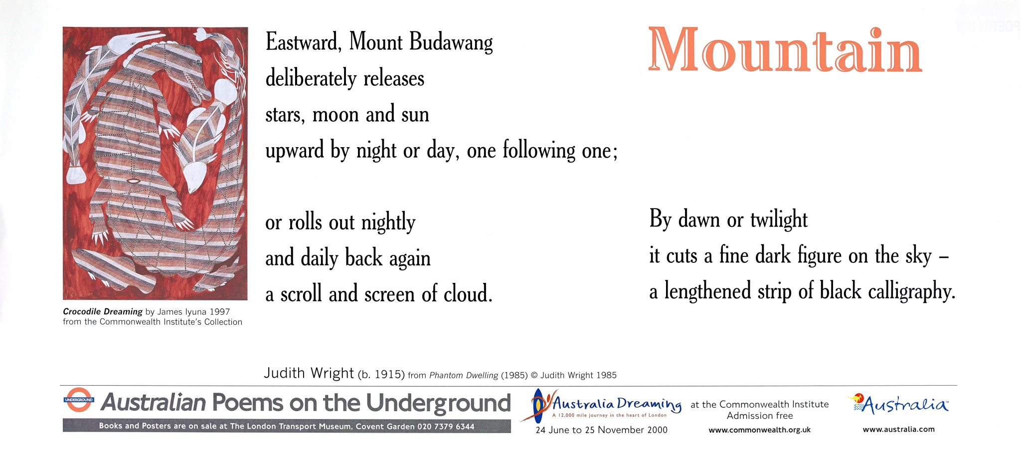 Mountain – Poems on the Underground