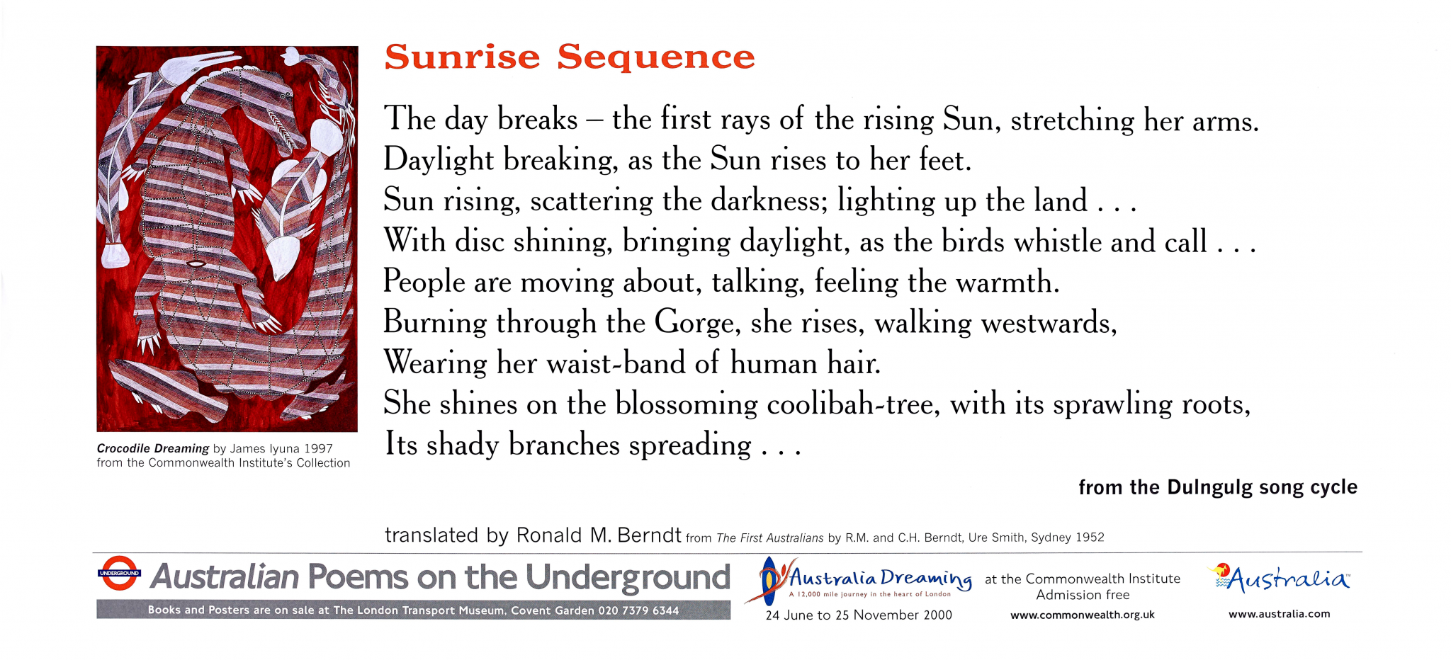 This Month's Poems - Poems on the Underground