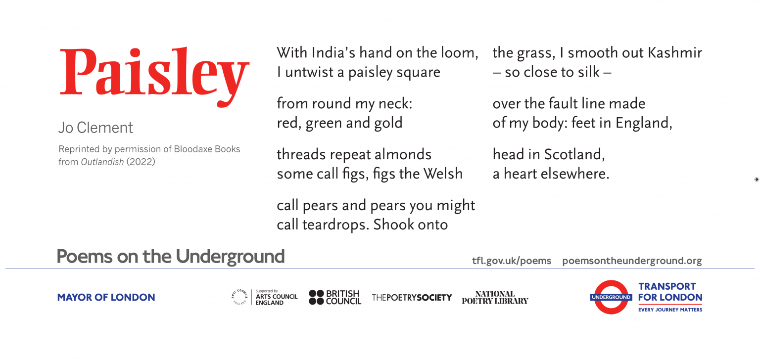 Archive – Poems on the Underground