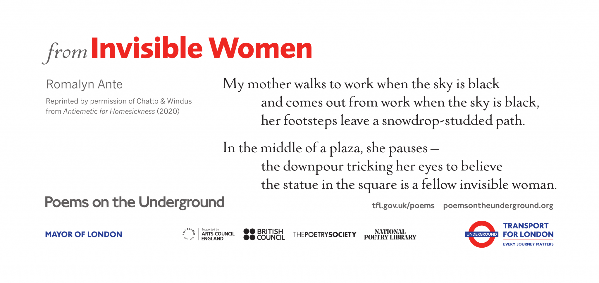 Archive – Poems on the Underground