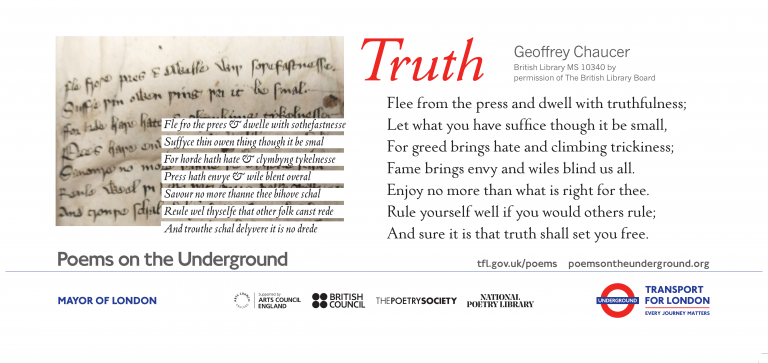 Truth – Poems on the Underground