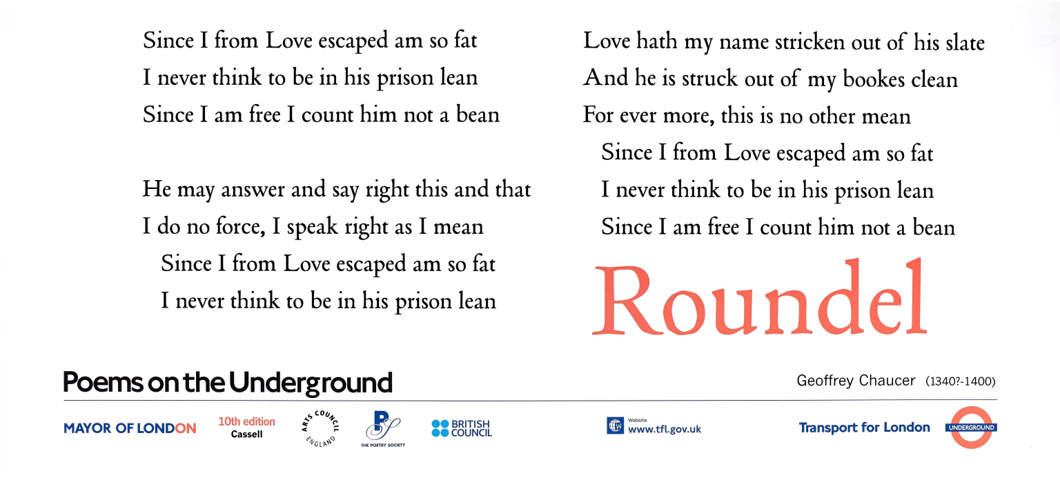 Roundel – Poems on the Underground