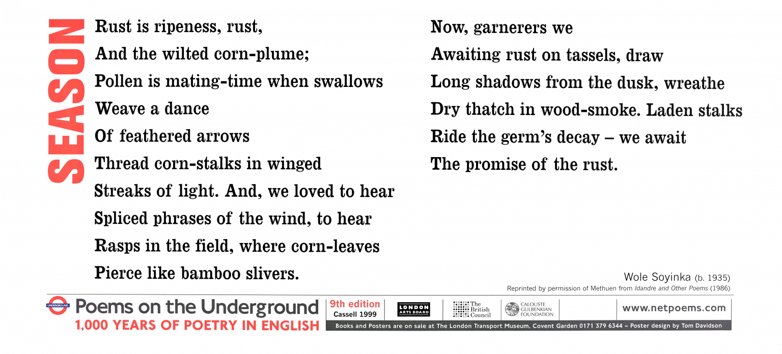 Season – Poems on the Underground