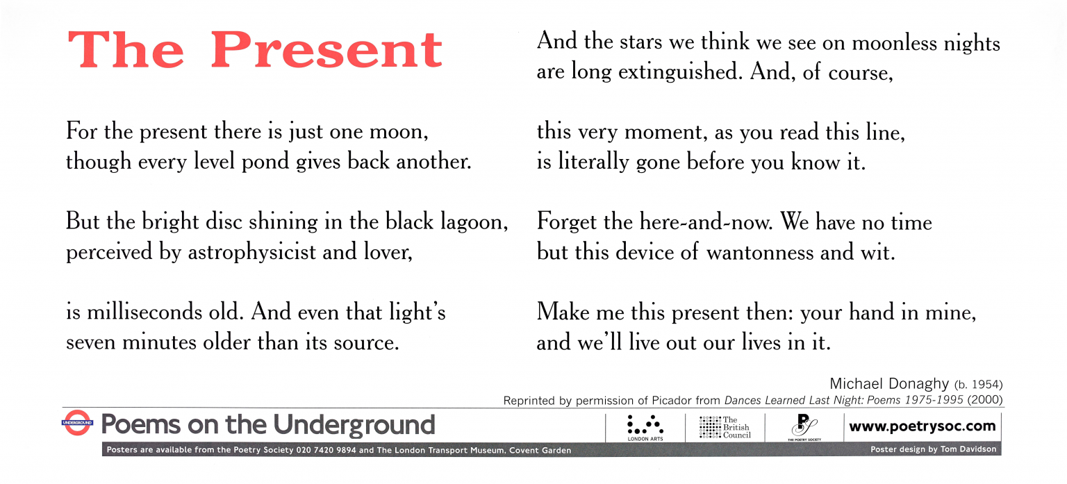 The Present – Poems on the Underground