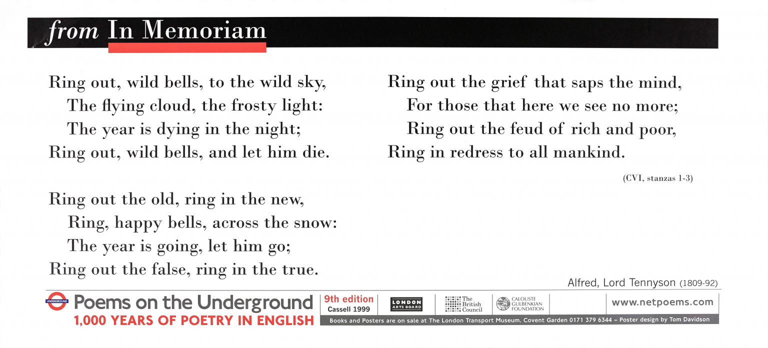 Poems on the Underground – offering poetry to London’s tube travellers ...