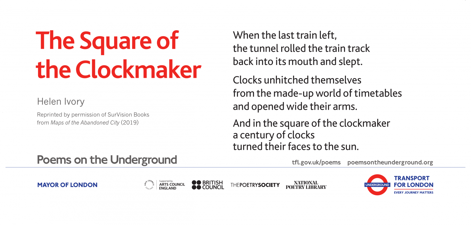 Poems on the Underground – offering poetry to London’s tube travellers ...
